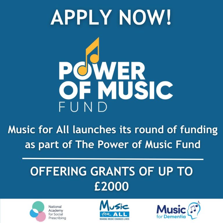 Music for All | Music Charity in the UK | Music Funding & Grants